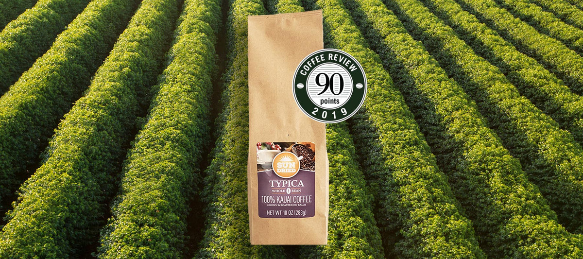 Sun Dried Typica Receives 90-Point Score from Coffee Review! – Kauai Coffee