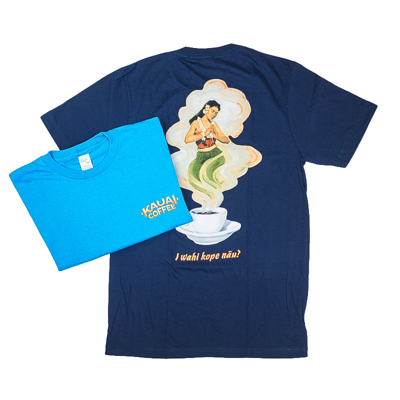 Kauai Coffee Hula Girl T-Shirts